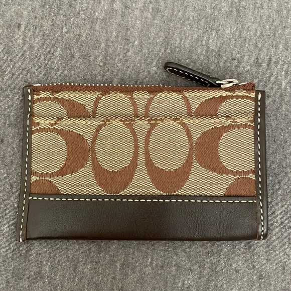 Coach | Accessories | Coach Brown Mini Wallet | Poshmark